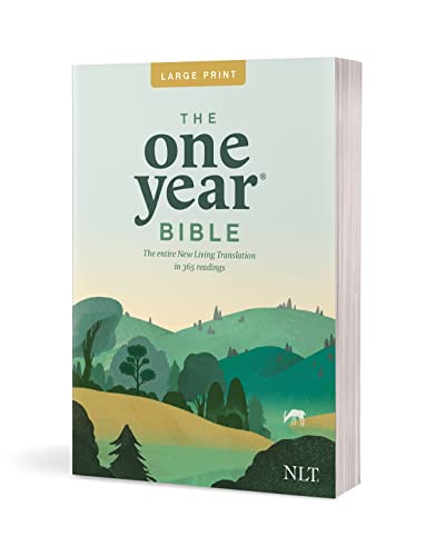 The One Year NLT Large Print Thinline Bible (Softcover) The Entire Bible in 365 Readings in the Clear and Trusted New Living Translation