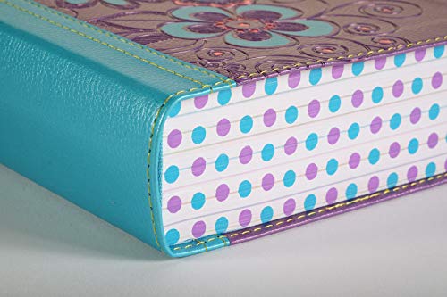 Tyndale NLT Girls Life Application Study Bible, TuTone (LeatherLike, Purple/Teal), NLT Bible with Over 800 Notes and Features, Foundations for Your Faith Sections