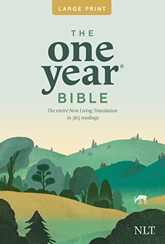 The One Year NLT Large Print Thinline Bible (Softcover) The Entire Bible in 365 Readings in the Clear and Trusted New Living Translation