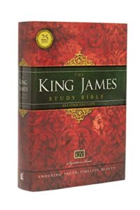 kjv study bible, large print, hardcover, red letter edition: second edition