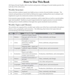 180 Days: Social Studies, Civics for 3rd Grade Practice Workbook for Classroom and Home, Cool and Fun Practice Created by Teachers (180 Days of Practice)