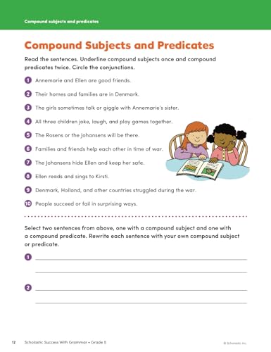 Scholastic Success with Grammar Grade 5 Workbook