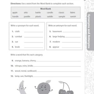 180 Days™: Reading, Vocabulary/Language for 3rd Grade Practice Workbook for Classroom and Home, Cool and Fun Practice Created by Teachers (180 Days of Practice)