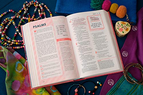 Tyndale NLT Girls Life Application Study Bible, TuTone (LeatherLike, Purple/Teal), NLT Bible with Over 800 Notes and Features, Foundations for Your Faith Sections