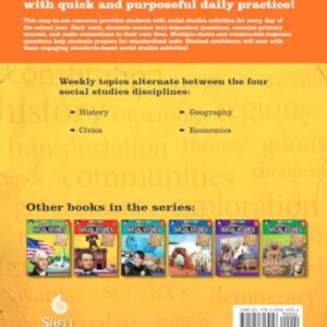 180 Days: Social Studies, Civics for 3rd Grade Practice Workbook for Classroom and Home, Cool and Fun Practice Created by Teachers (180 Days of Practice)