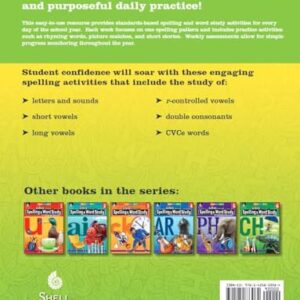 180 Days™: Reading, Vocabulary/Language for Kindergarten Practice Workbook for Classroom and Home, Cool and Fun Practice Created by Teachers (180 Days of Practice)