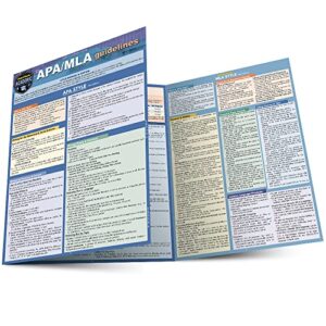 apa/mla guidelines - 7th/9th editions style reference for writing: a quickstudy laminated guide (quickstudy academic)