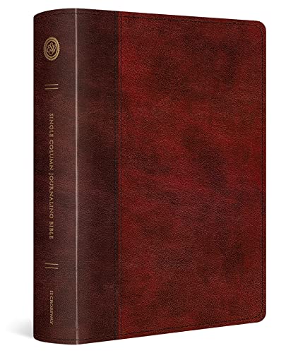 ESV Single Column Journaling Bible, Large Print (TruTone, Burgundy/Red, Timeless Design)