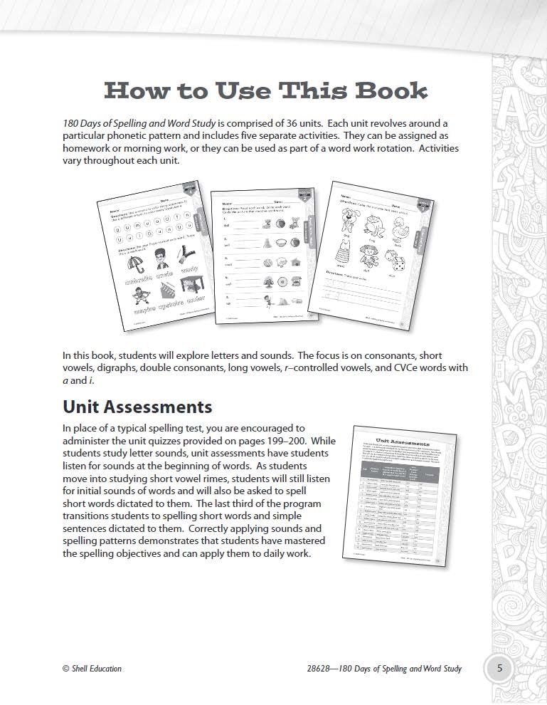 180 Days™: Reading, Vocabulary/Language for Kindergarten Practice Workbook for Classroom and Home, Cool and Fun Practice Created by Teachers (180 Days of Practice)