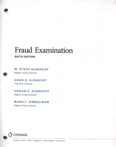 fraud examination (6th edition), standalone loose-leaf version