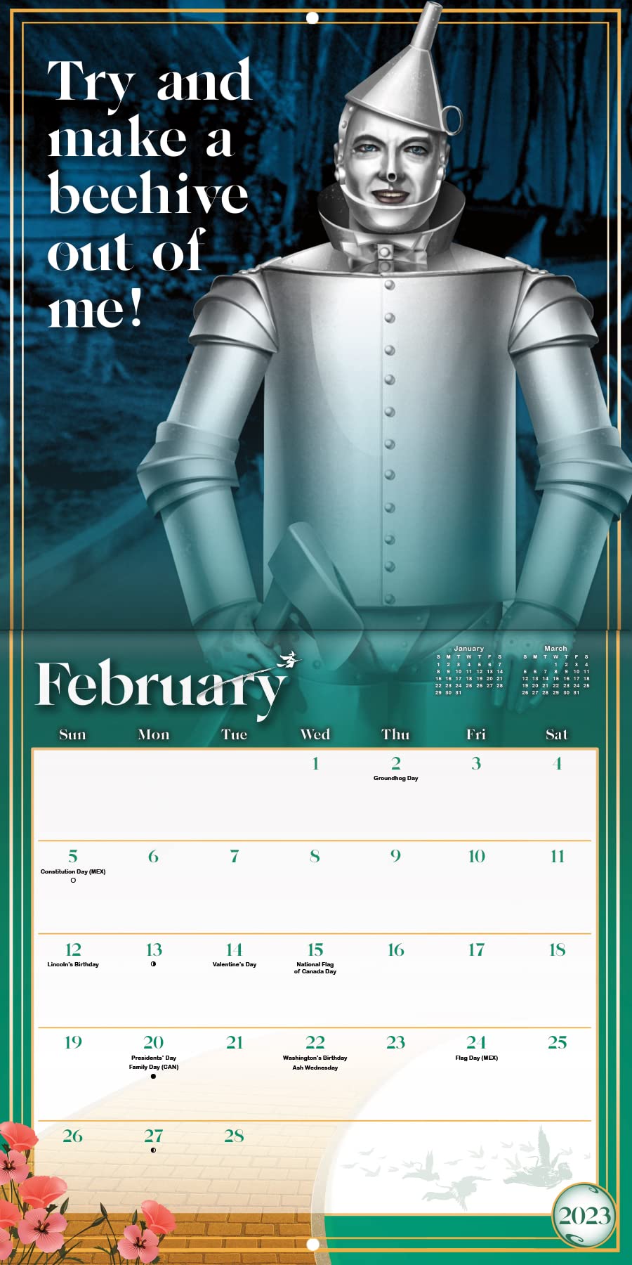 2023 The Wizard of Oz Wall Calendar