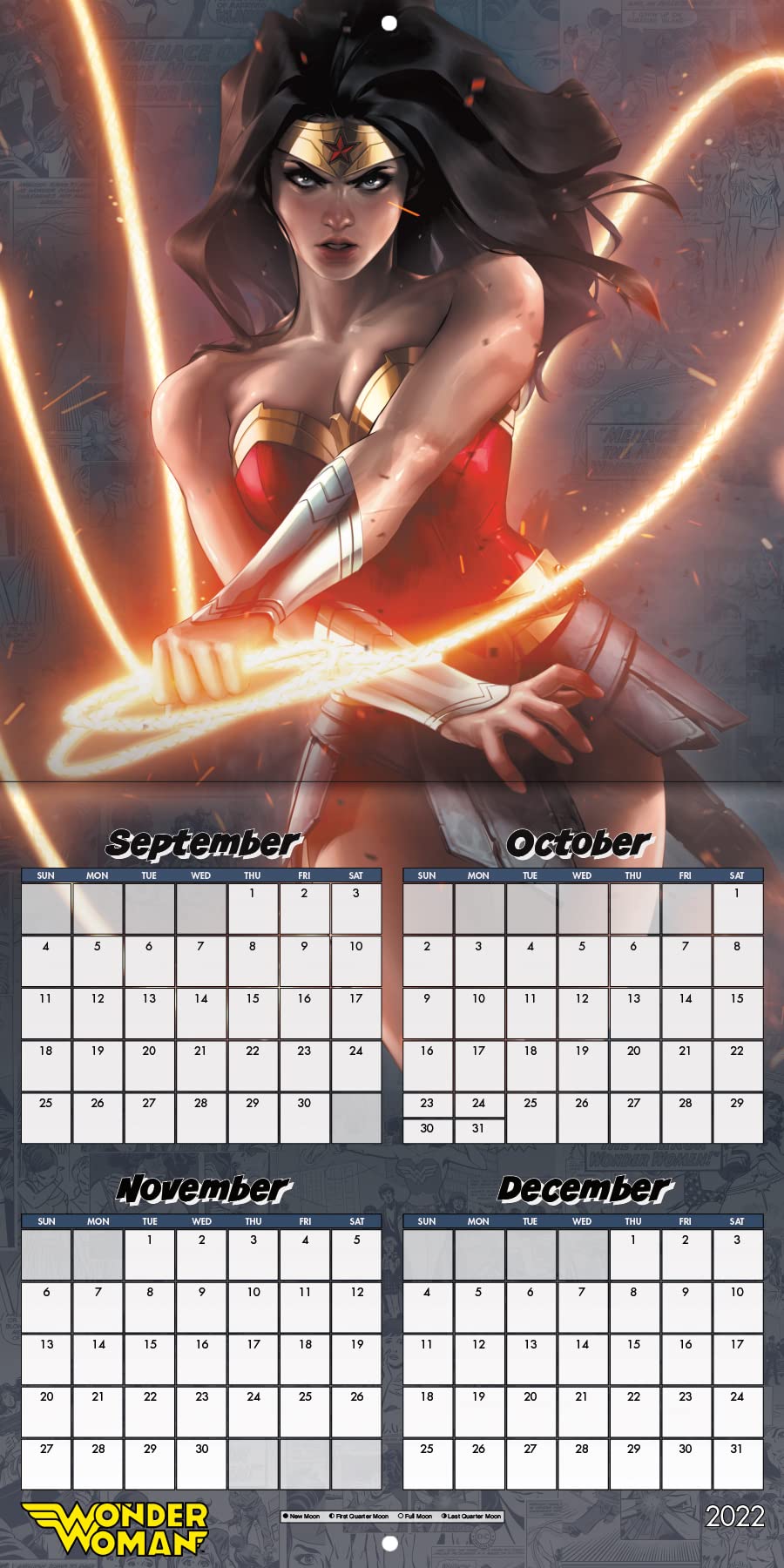 2023 DC Comics Wonder Woman Wall Calendar