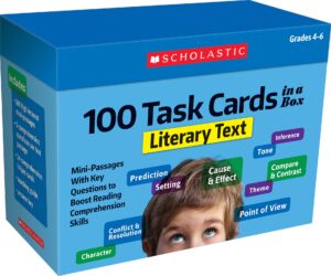 scholastic 100 task cards in a box: literary text