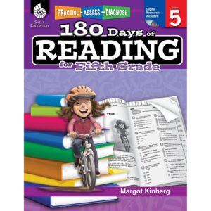 180 days of reading: grade 5 - daily reading workbook for classroom and home, reading comprehension and phonics practice, school level activities created by teachers to master challenging concepts