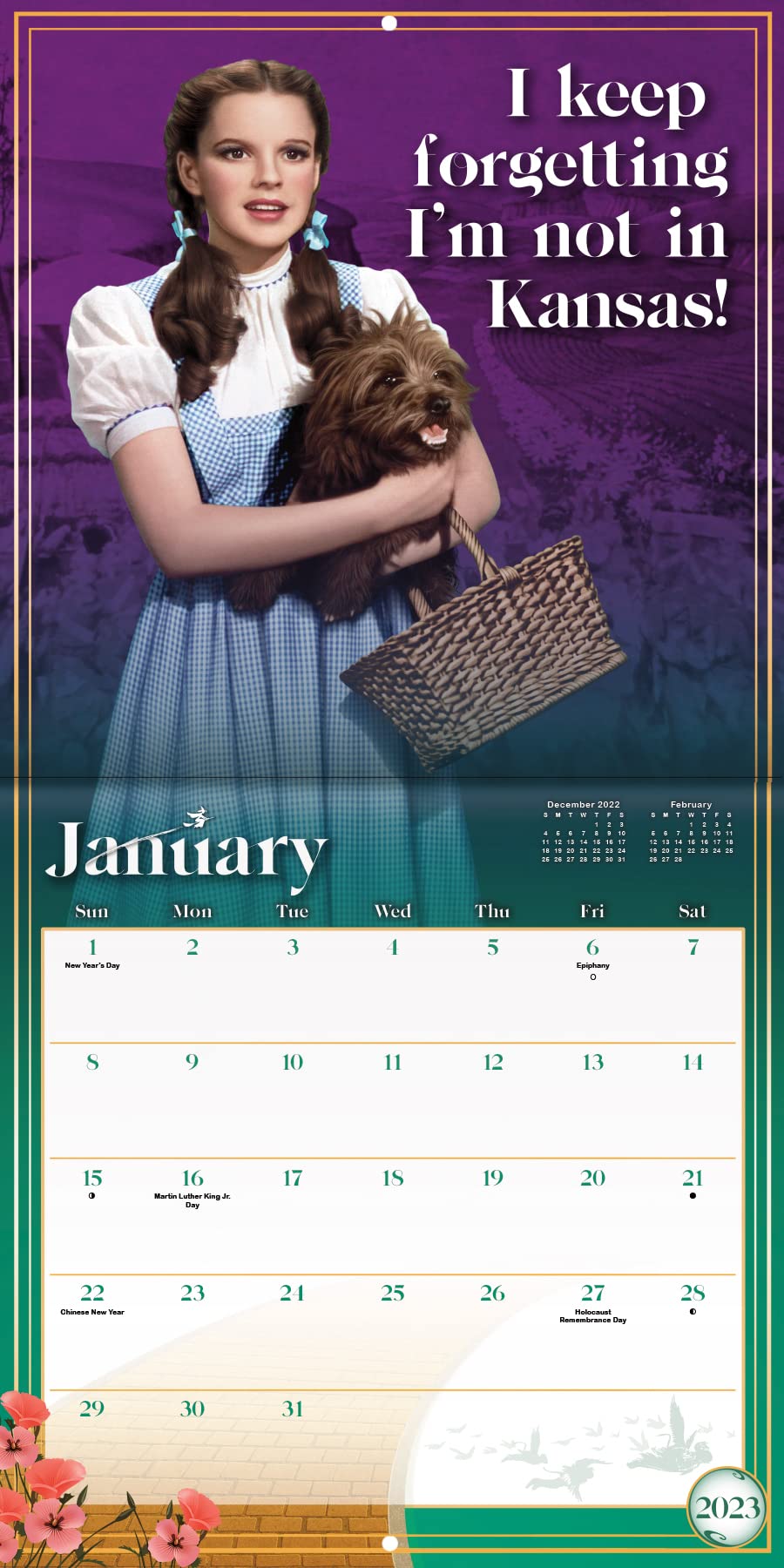 2023 The Wizard of Oz Wall Calendar