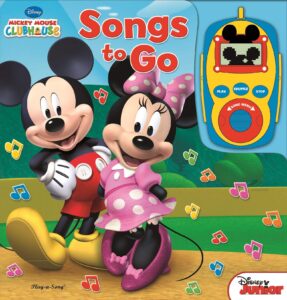 disney - mickey mouse and minnie mouse digital music player sound book - songs to go - play-a-song - pi kids