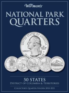 national park quarters: 50 states + district of columbia & territories: collector's quarters folder 2010 -2021 (warman's collector coin folders)