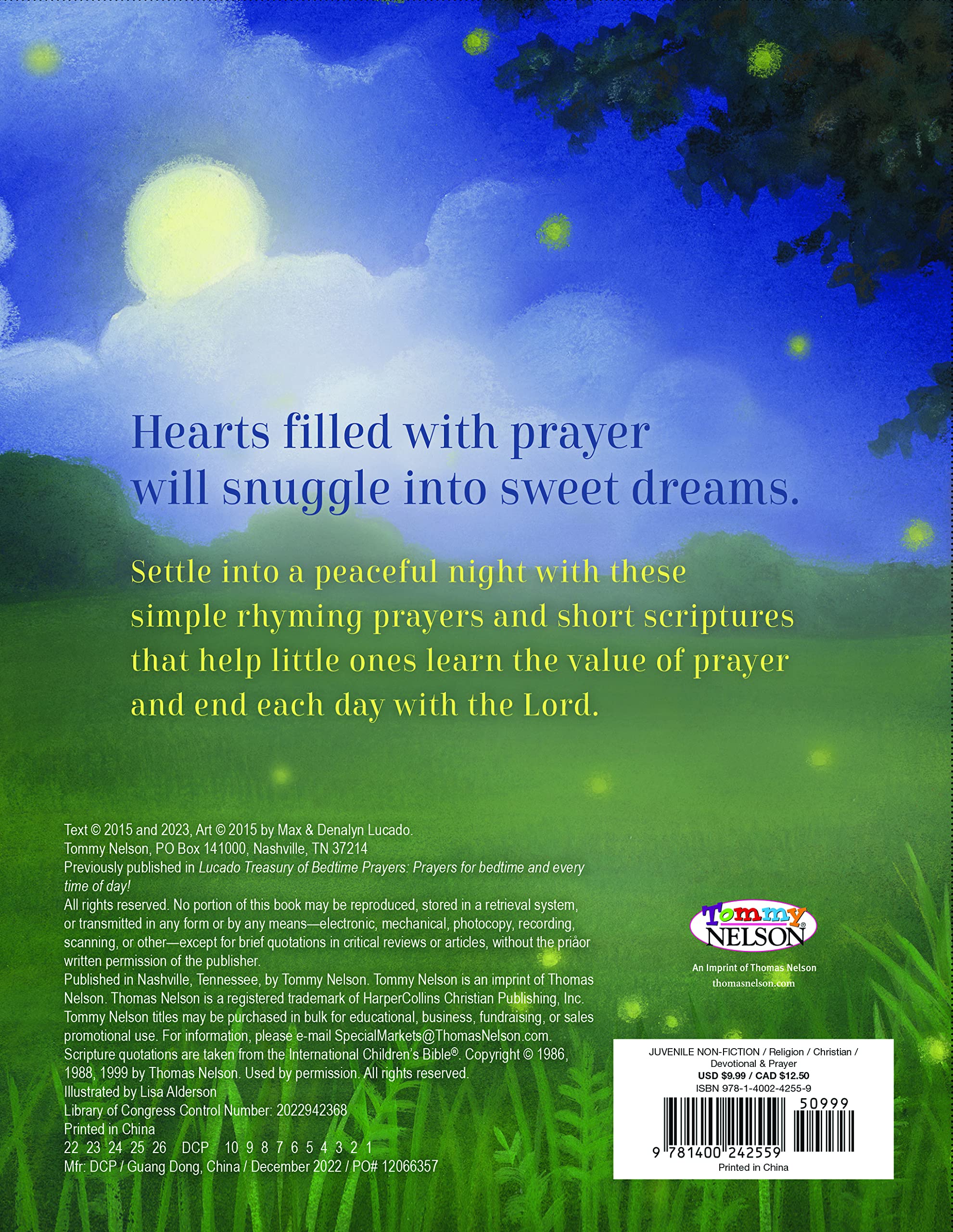 Bedtime Prayers for Little Ones (Max Lucado’s Bedtime Prayers for Little Ones)