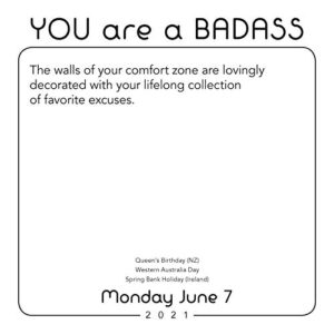 You Are a Badass 2021 Day-to-Day Calendar