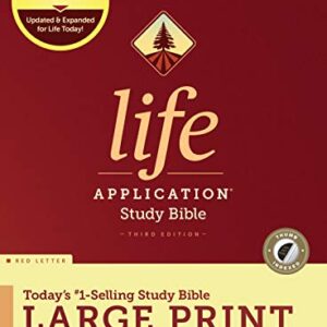 Tyndale NIV Life Application Study Bible, Third Edition, Large Print (Hardcover, Indexed, Red Letter) – New International Version – Large Print Study Bible for Enhanced Readability