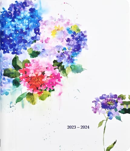 2024 Hydrangeas Family Weekly Planner (18 months, July 2023 to Dec 2024)