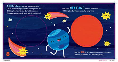 8 Little Planets: A Solar System Book for Kids with Unique Planet Cutouts