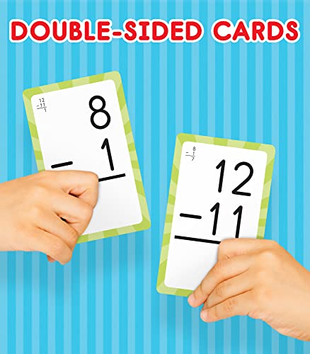 Carson Dellosa 4-Pack Math Flash Cards for Kids Ages 4-8, 211 Addition and Subtraction Flash Cards and Multiplication and Division Flash Cards for Kindergarten, 1st, 2nd, 3rd, 4th, 5th & 6th Grade