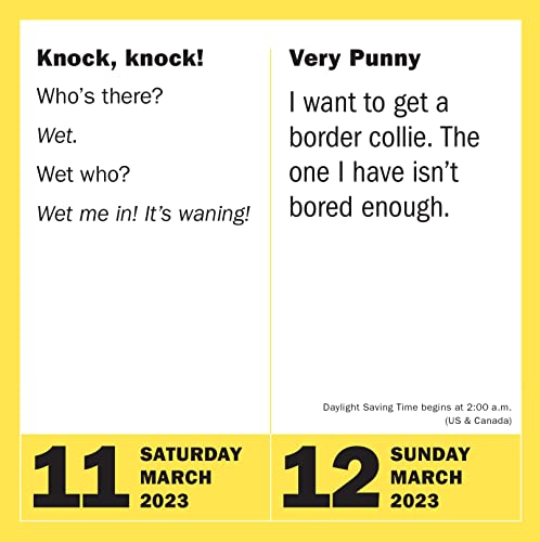 290 Bad Jokes & 75 Punderful Puns Page-A-Day Calendar 2023: The World's Bestselling Jokes Calendar