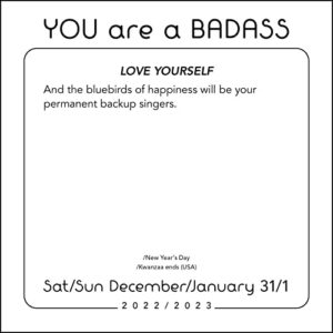 You Are a Badass 2023 Day-to-Day Calendar