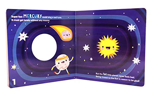 8 Little Planets: A Solar System Book for Kids with Unique Planet Cutouts