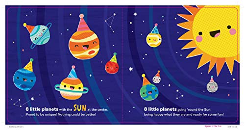 8 Little Planets: A Solar System Book for Kids with Unique Planet Cutouts