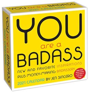 you are a badass 2021 day-to-day calendar