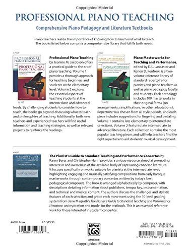 The Pianist's Guide to Standard Teaching and Performance Concertos: An Invaluable Resource of Keyboard Concertos from Baroque Through Contemporary Periods for Teachers, Students, and Performers