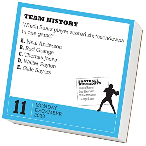 A Year of Football Trivia! Page-A-Day Calendar 2023: League Leader, Famous Firsts, Immortal Records & Dubious Distinctions