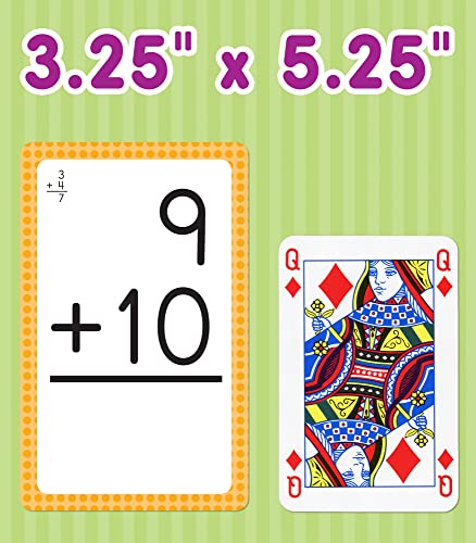 Carson Dellosa 4-Pack Math Flash Cards for Kids Ages 4-8, 211 Addition and Subtraction Flash Cards and Multiplication and Division Flash Cards for Kindergarten, 1st, 2nd, 3rd, 4th, 5th & 6th Grade