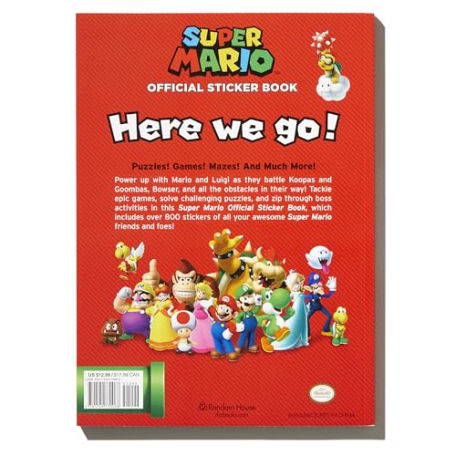 Super Mario Official Sticker Book (Nintendo®): Over 800 Stickers!