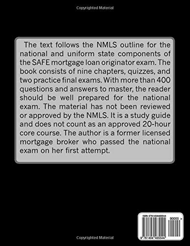 The SAFE Mortgage Loan Originator National Exam Study Guide: Second Edition