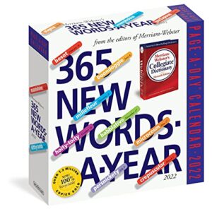 365 new words-a-year page-a-day calendar 2022: for students, writers, crossword fanatics and lovers of language