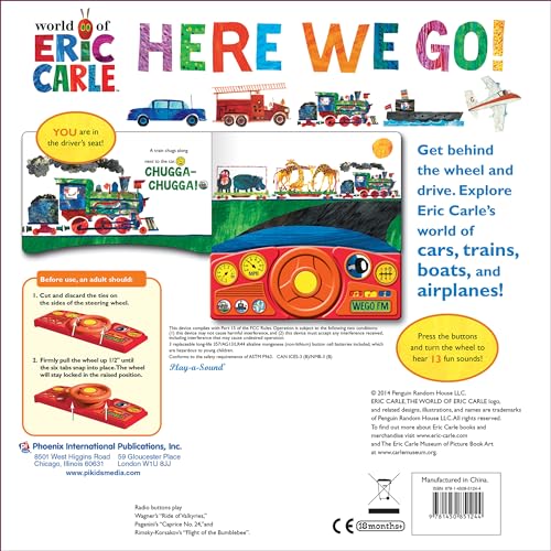 World of Eric Carle, Here we Go Little Steering Wheel Sound Book - PI Kids (The World of Eric Carle)