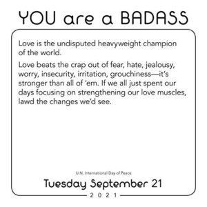 You Are a Badass 2021 Day-to-Day Calendar