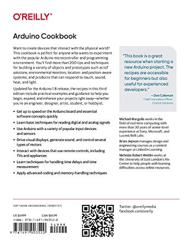 Arduino Cookbook: Recipes to Begin, Expand, and Enhance Your Projects