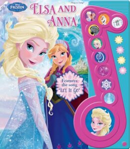 disney frozen - elsa and anna sound song book with let it go - play-a-song - pi kids