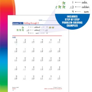 Spectrum 2nd Grade Math Workbook, Ages 7 to 8, Math Workbooks Grade 2 Covering Fractions, Adding and Subtracting 2- and 3-Digit Numbers, 3-D Shapes, and Measurement, Spectrum Grade 2 Math Workbook