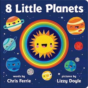 8 little planets: a solar system book for kids with unique planet cutouts