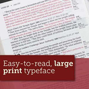 Tyndale NIV Life Application Study Bible, Third Edition, Large Print (Hardcover, Indexed, Red Letter) – New International Version – Large Print Study Bible for Enhanced Readability