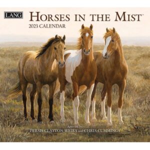 lang horses in the mist 2023 wall calendar