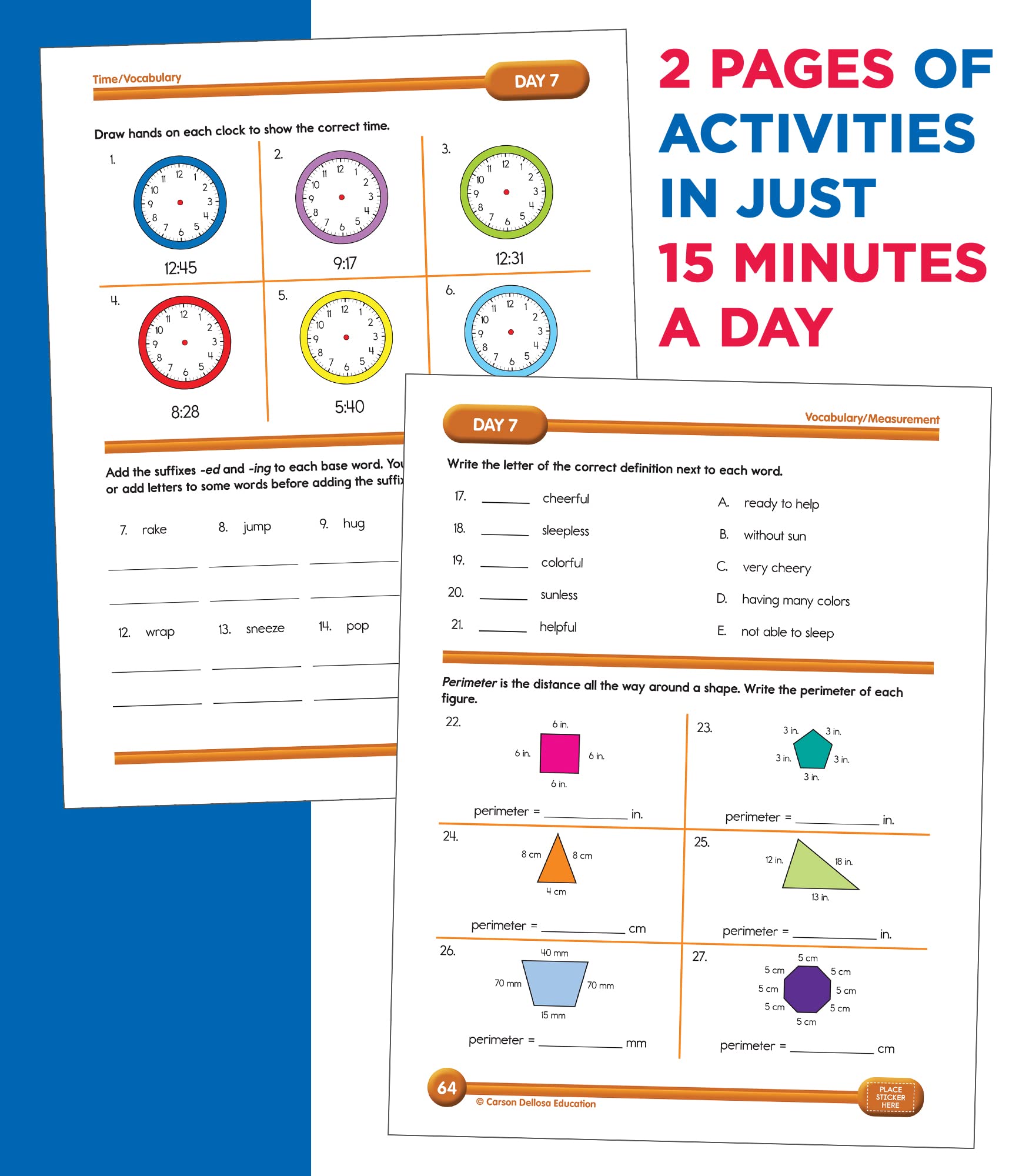 Summer Bridge Activities 2nd to 3rd Grade Workbook, Math, Reading Comprehension, Writing, Science, Social Studies, Fitness Summer Learning Activities, 3rd Grade Workbooks All Subjects With Flash Cards