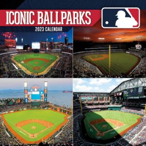 mlb iconic ballparks 2023 12x12 stadium wall calendar