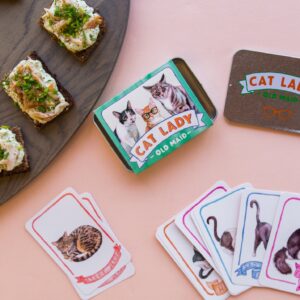 Cat Lady Old Maid (Cat Gifts for Cat Lovers, Cat Themed Card Game)