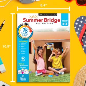 Summer Bridge Activities 2nd to 3rd Grade Workbook, Math, Reading Comprehension, Writing, Science, Social Studies, Fitness Summer Learning Activities, 3rd Grade Workbooks All Subjects With Flash Cards